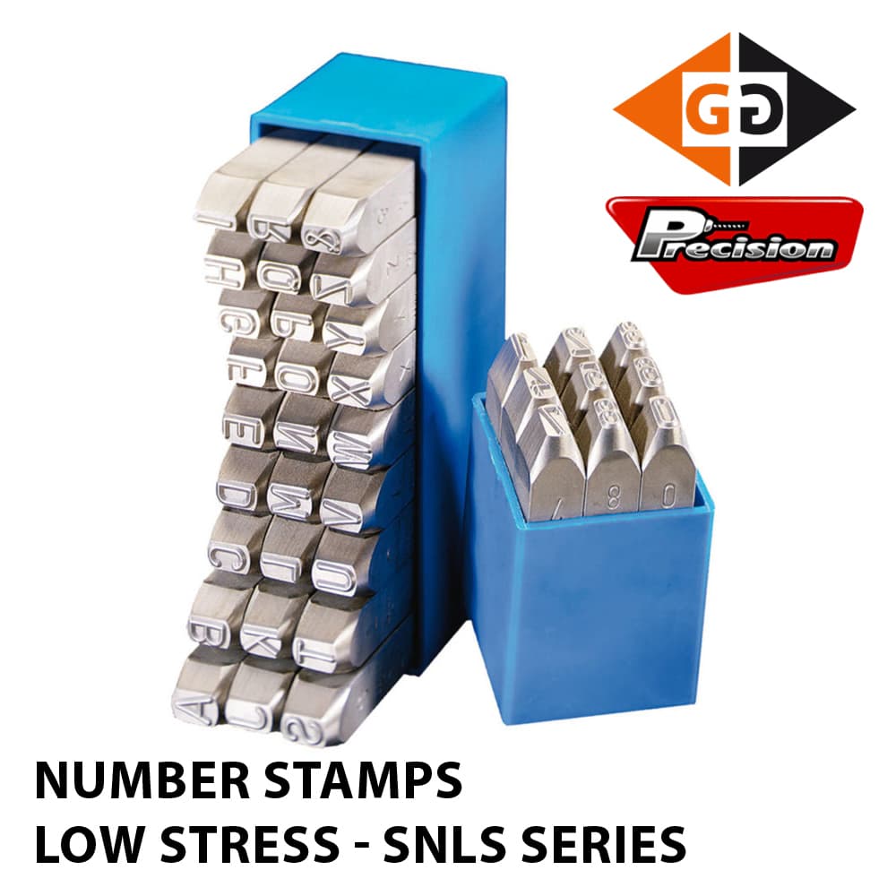 4 - Stamps - 9 Piece Number Sets - Low Stress | Precision Speciality ...